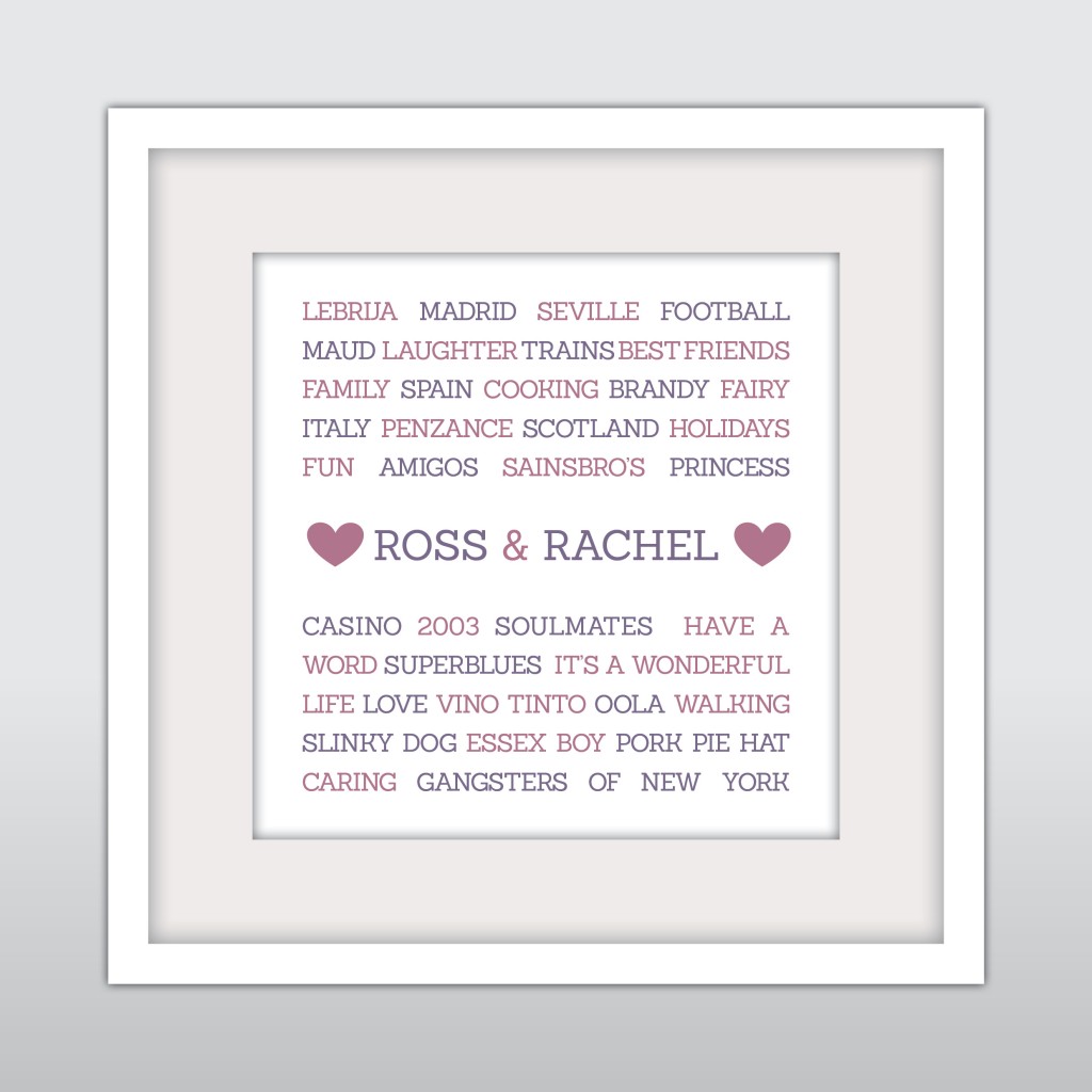 Because I Love You – Couples Word Art – The Fuzzy Cow